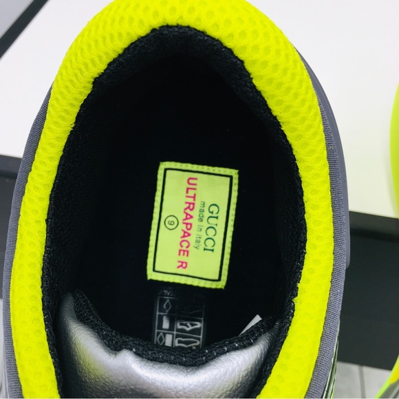 Gucci | Shoes | Gucci Ultrapace R Sneakers Yellow Grey 6239 | Poshmark